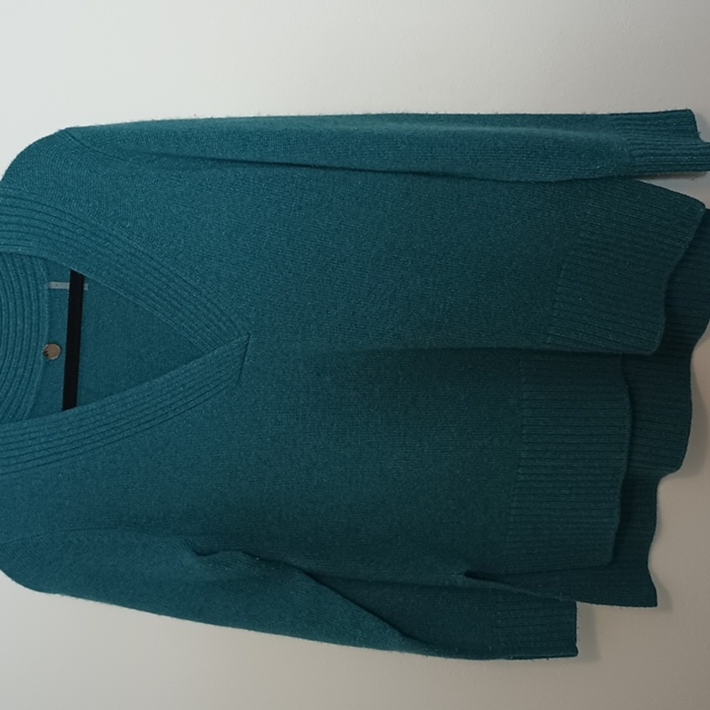 Margaret Oleary Small Turquoise Blue Sweater Size S - Gem